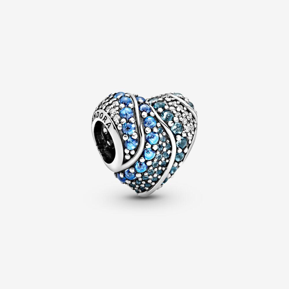 CHARM PANDORA COEUR EAU BLEUE
